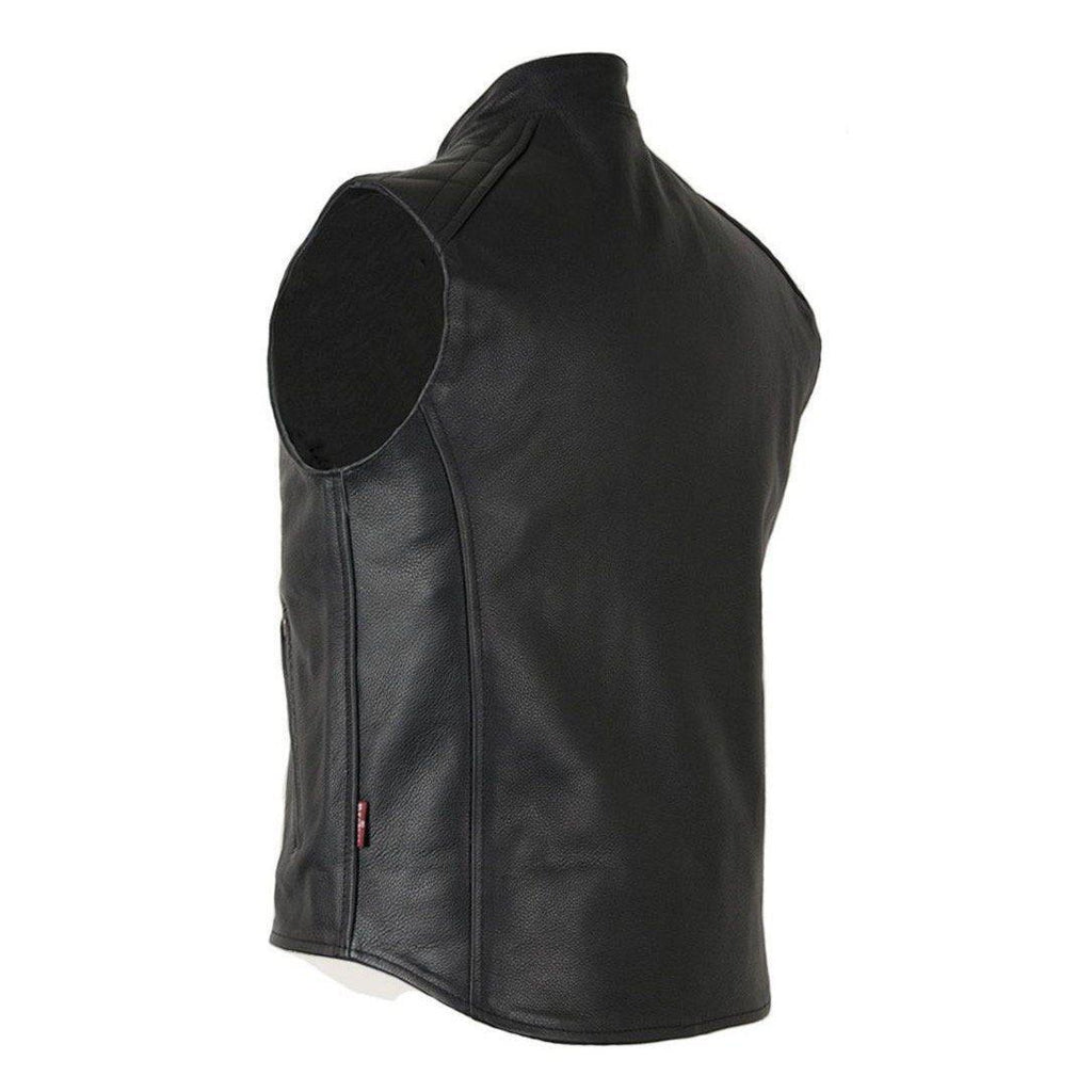 Ranger Leather Biker Vest by Skintan Leather – Badboy Jewellery