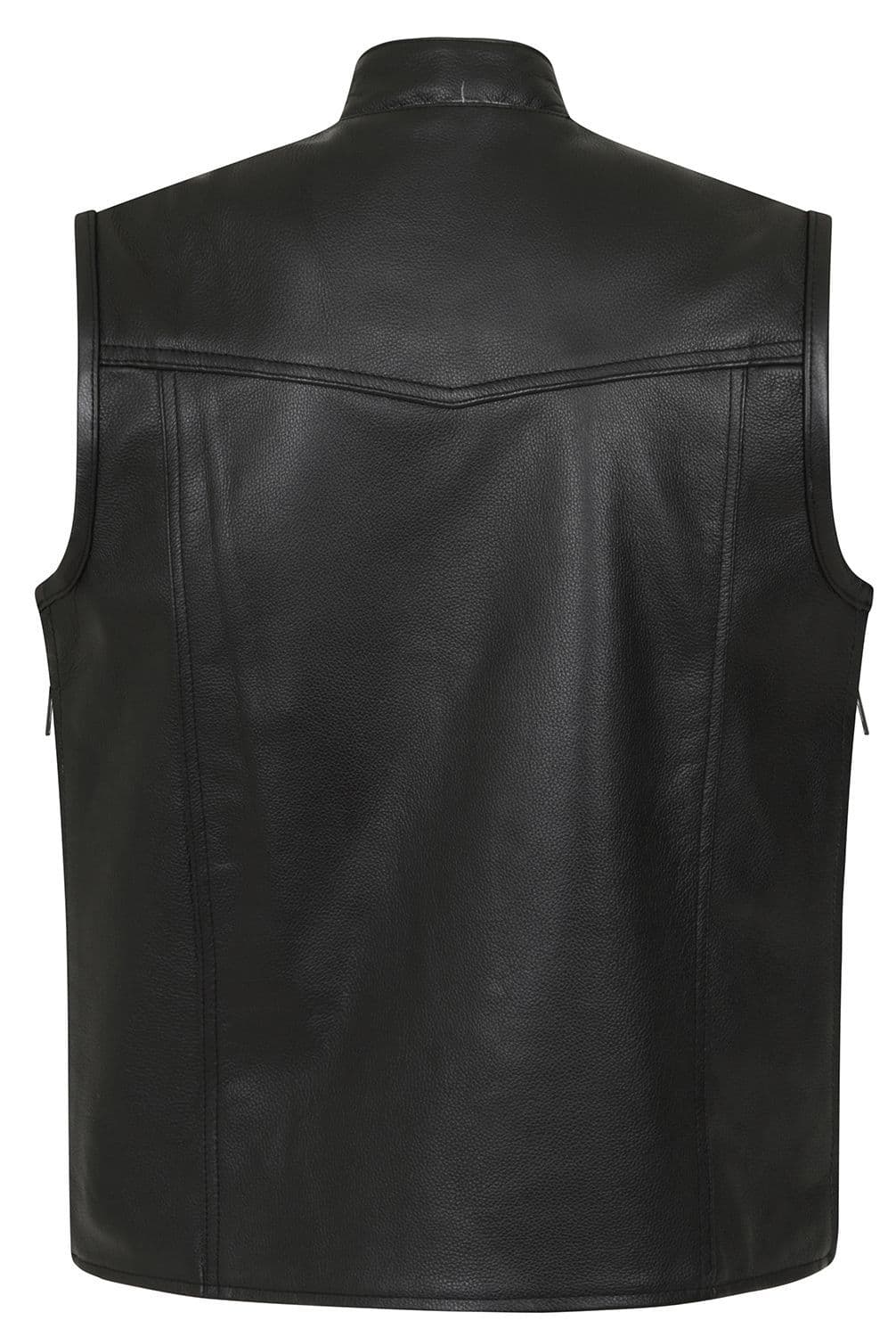 Reyes Leather Expandable Biker Vest by Skintan Leather – Badboy Jewellery