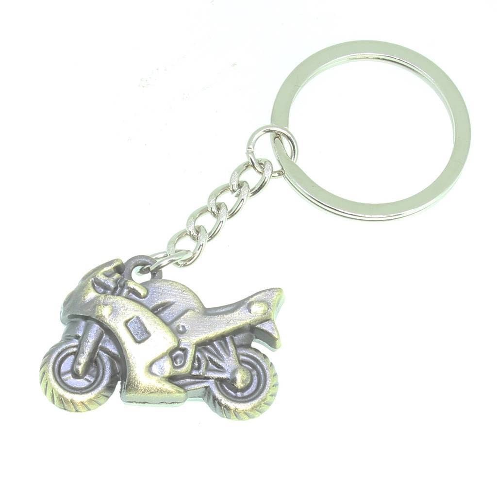Silver, Gold, or Bronze Colour Motorbike Keyring – Badboy Jewellery
