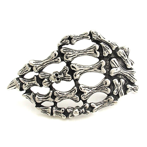 Skeleton Hand Belt Buckle - Stainless Steel – Badboy Jewellery