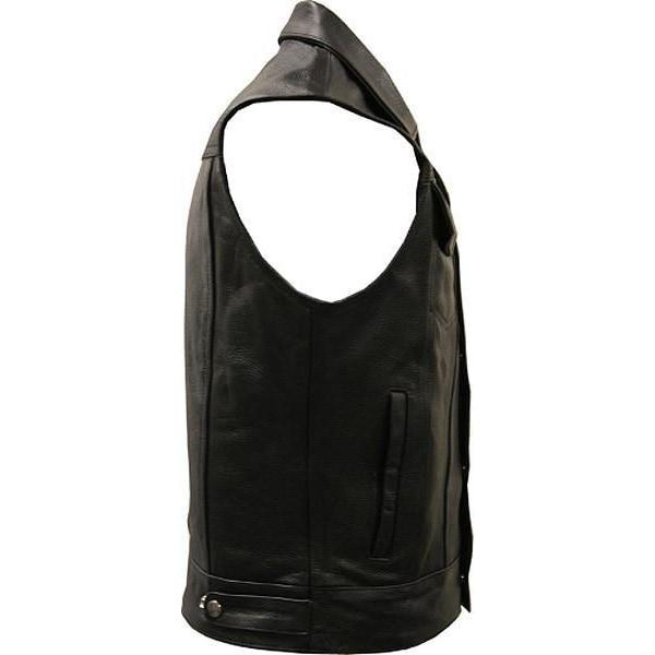 Trucker - Leather Cut Off Biker Vest by Skintan Leather – Badboy Jewellery